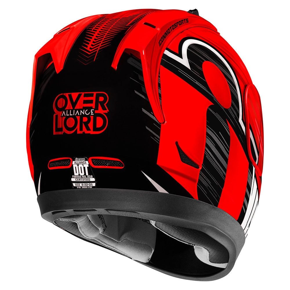 icon Alliance OVERLORD - RED Kask | icon | icon Motosiklet Kask Modelleri