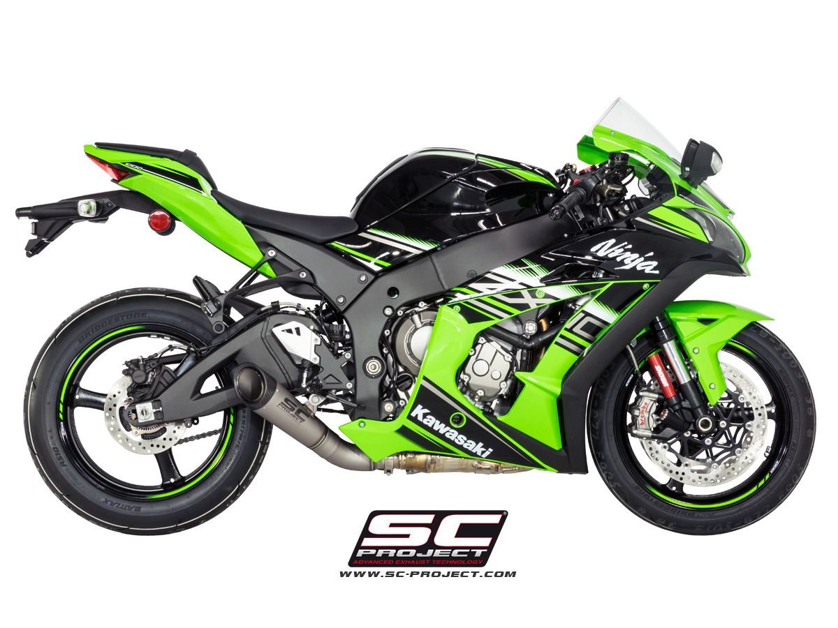 Kawasaki Ninja ZX-10R SC Project S1 Slip On Egzoz - Titanyum + Link Pipe | SC Project | Kawasaki ...