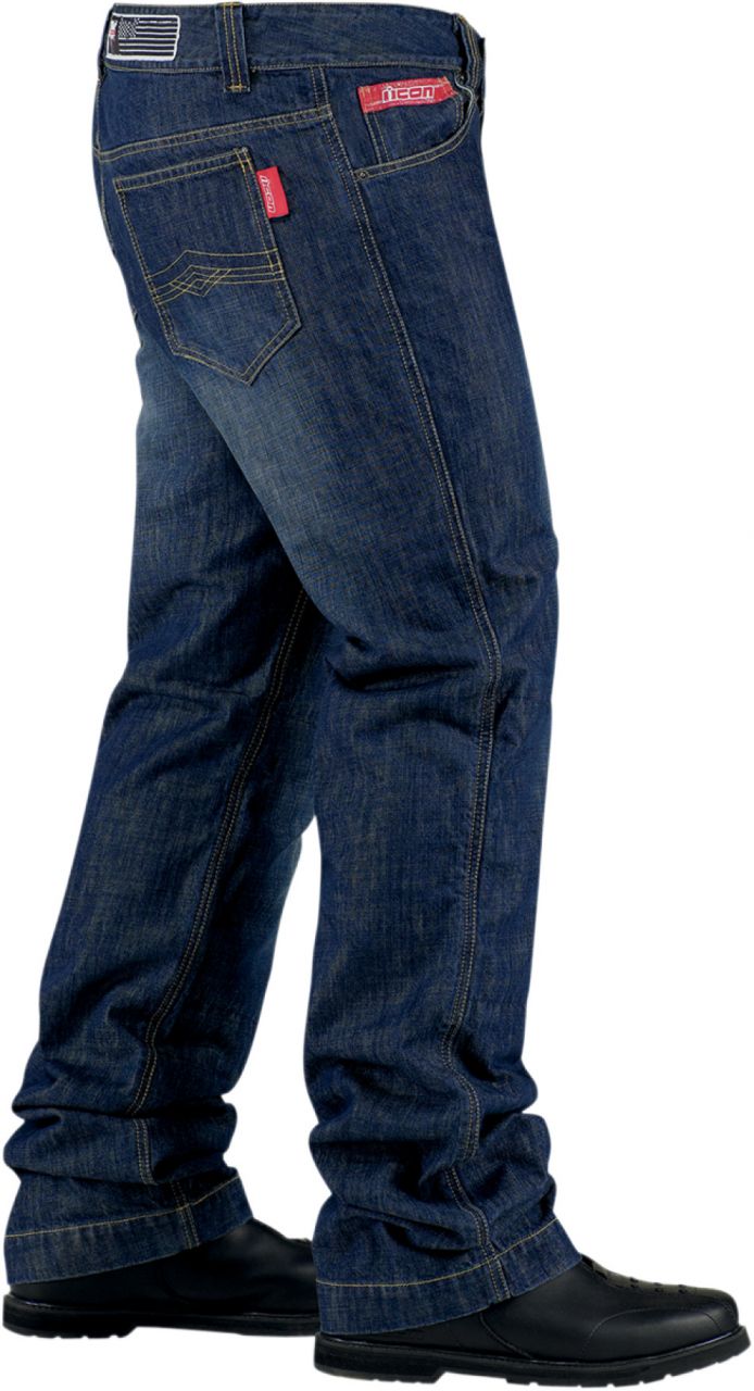 ICON 1000 AKROMONT - BLUE Motosiklet Pantolonu | icon | Denim Pantolon ...